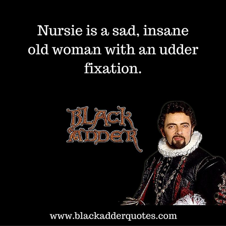 Nursie is a sad, insane old woman